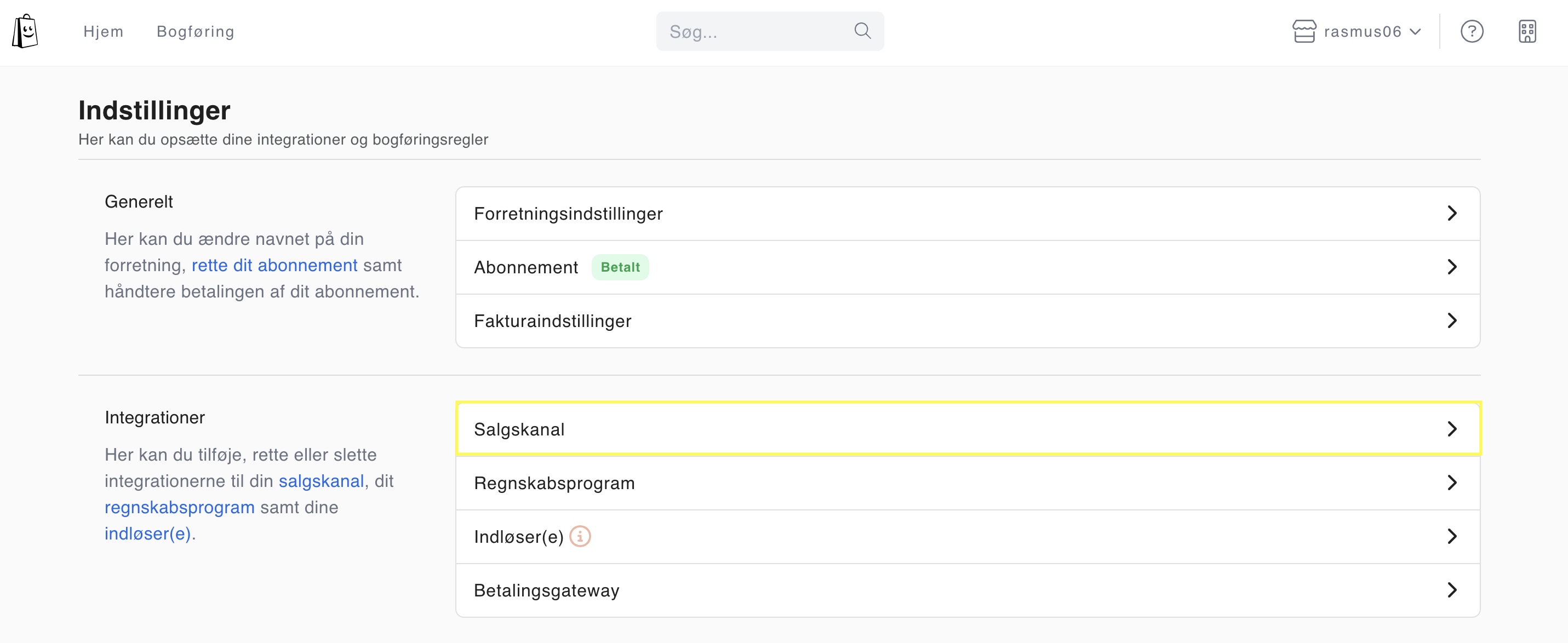Integration til Dandomain Classic